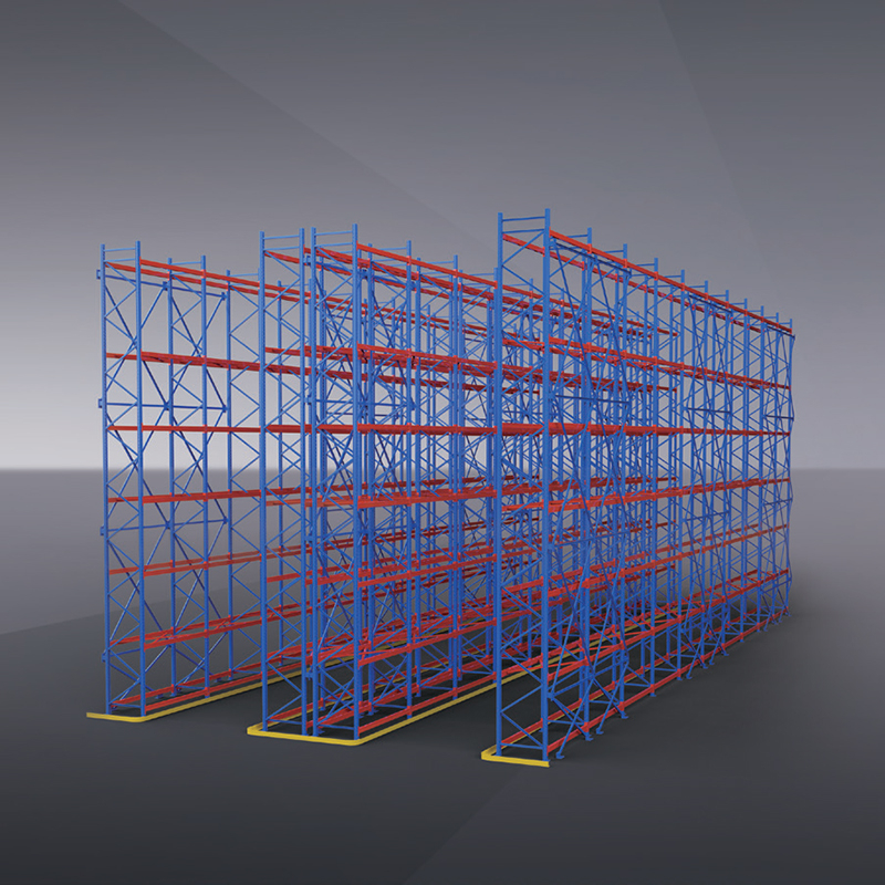FIFO Intensive Aisle Warehouse Forklift Steel Two-way Drive-in Racking ...